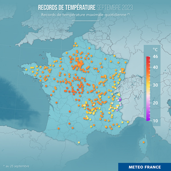 Le mois de septembre le plus chaud jamais observé en métropole | Météo-France